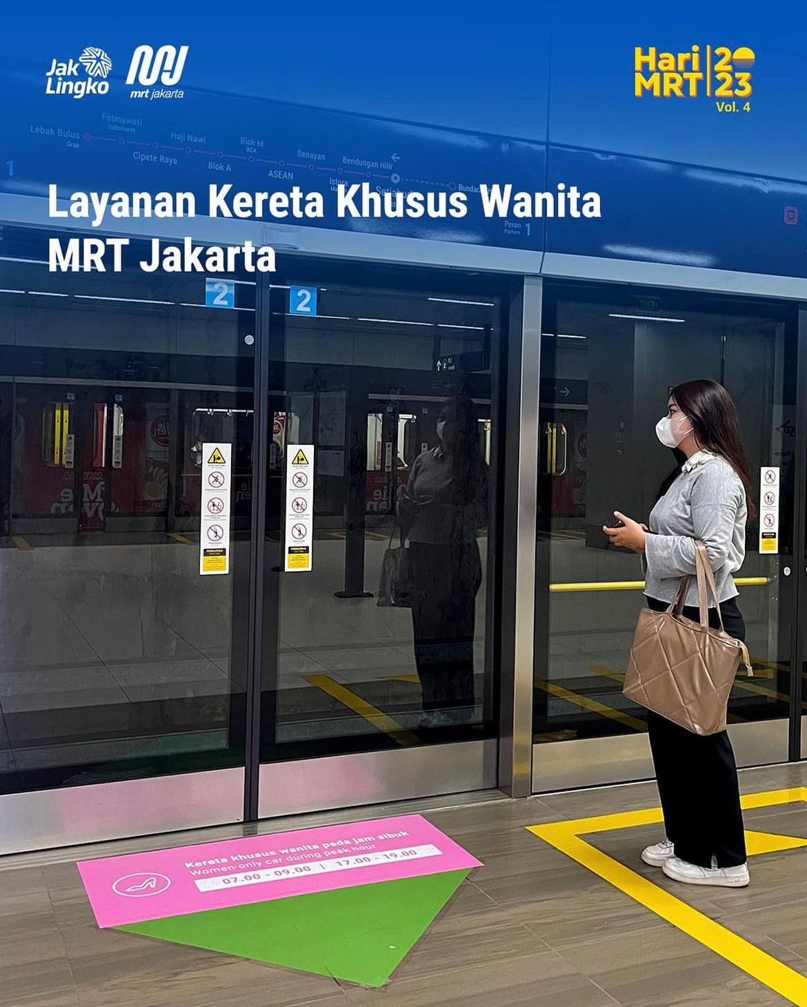 Kereta Khusus Perempuan Kembali Hadir | MRT Jakarta